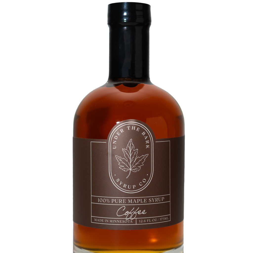 Unique flavored maple syrup from Under The Bark Syrup Co & made in MN.